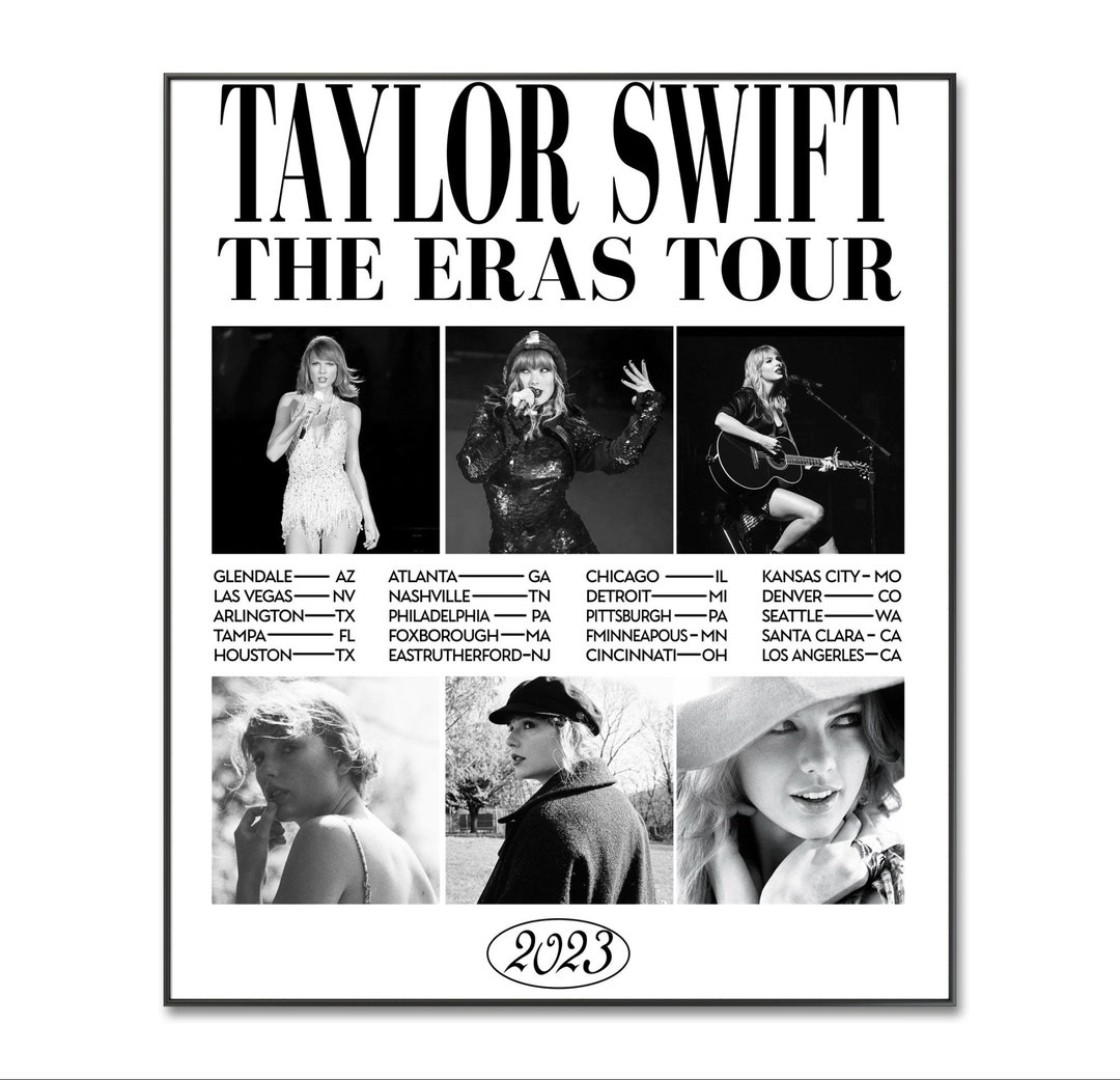 Taylor Swift Eras Tour Poster, Taylor Swift Print, A4, Swiftey Gift ...