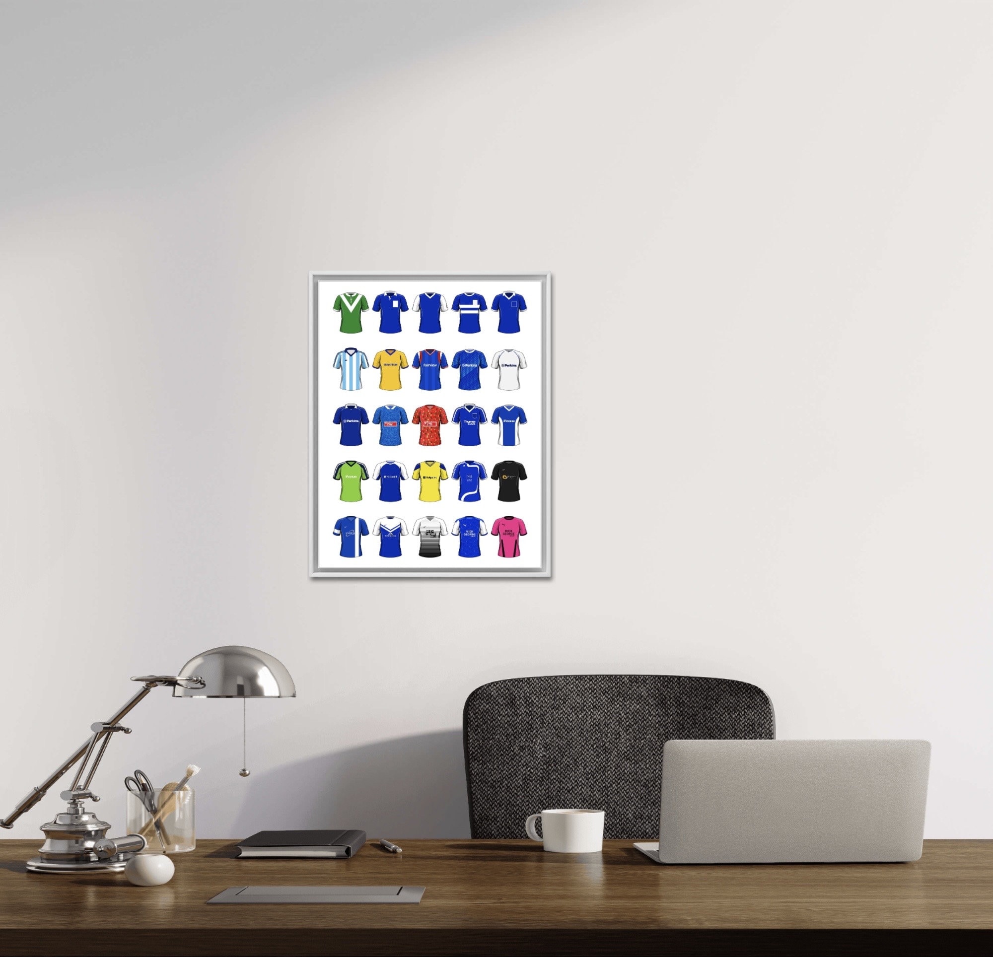 Peterborough United Football Shirts Poster Peterborough Poster Retro ...