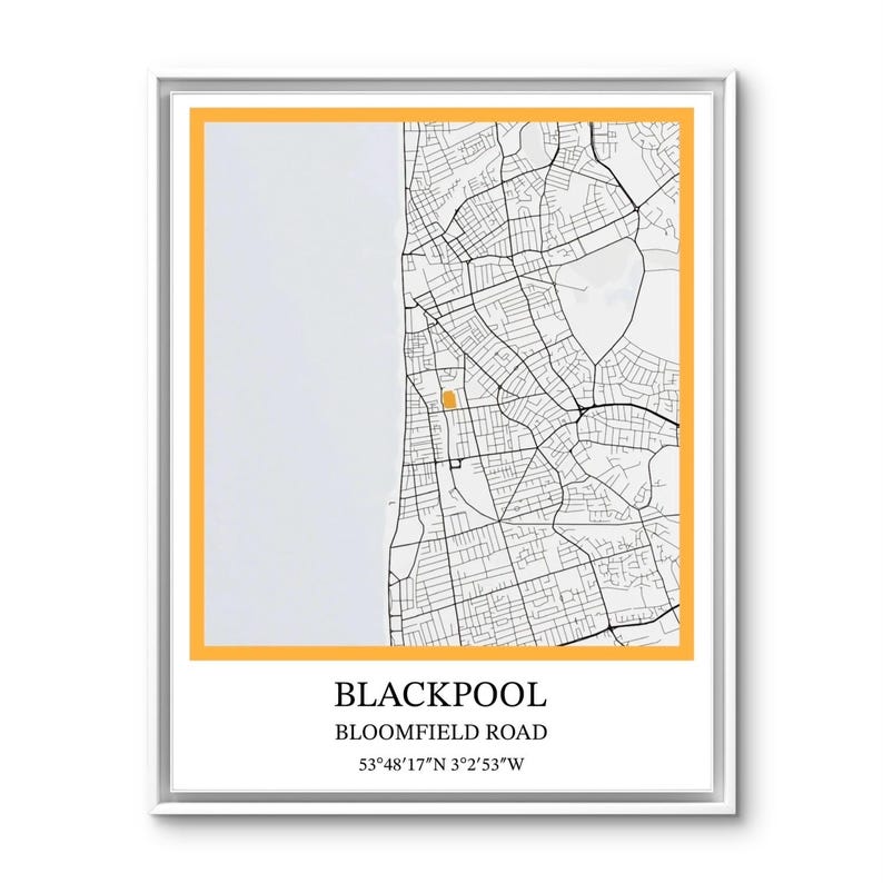 Blackpool Football Poster | Blackpool Football Stadium | Bloomfield ...