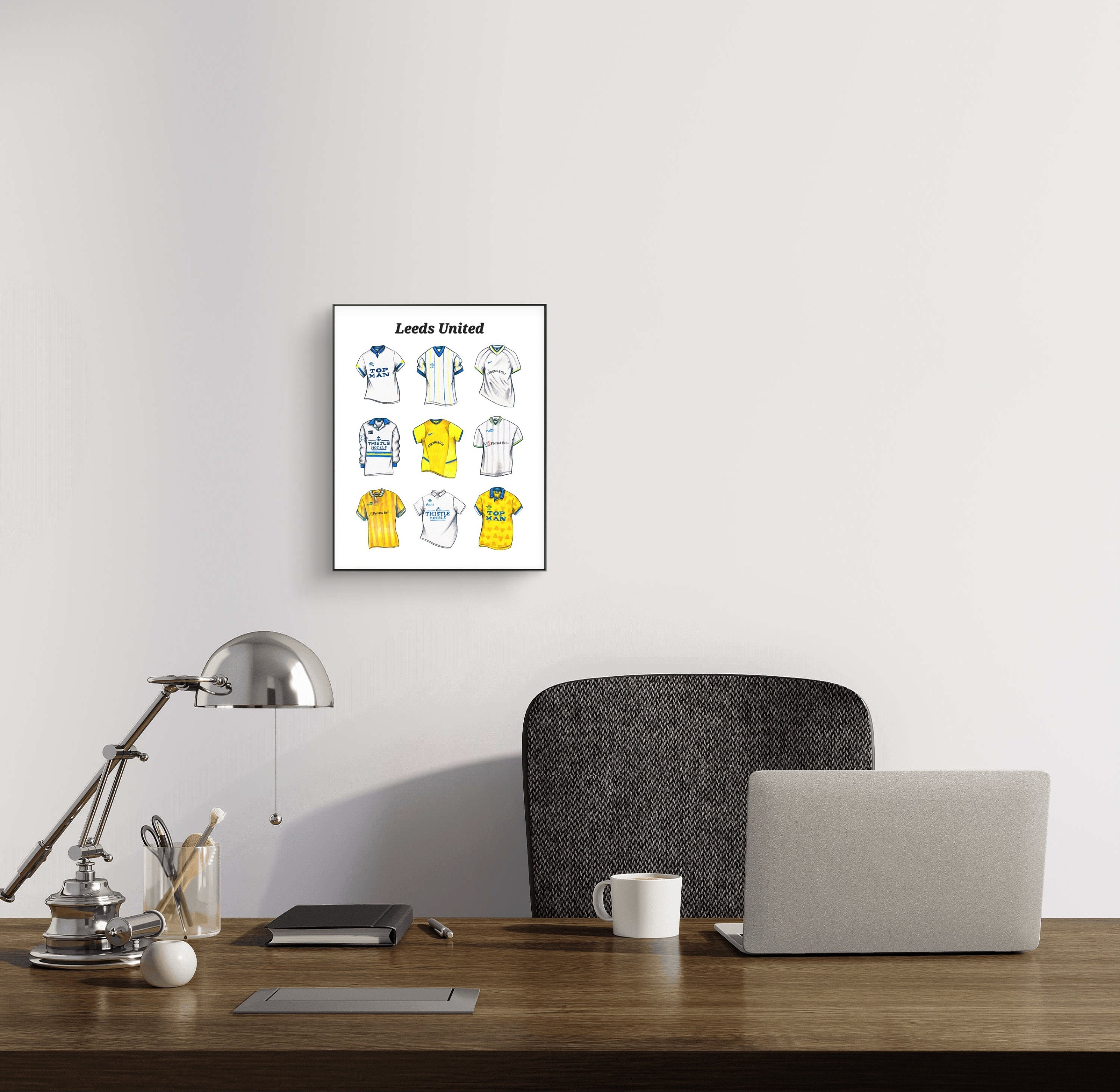 Leeds United Football Shirt Poster, Leeds Poster, Retro Leeds Kit ...