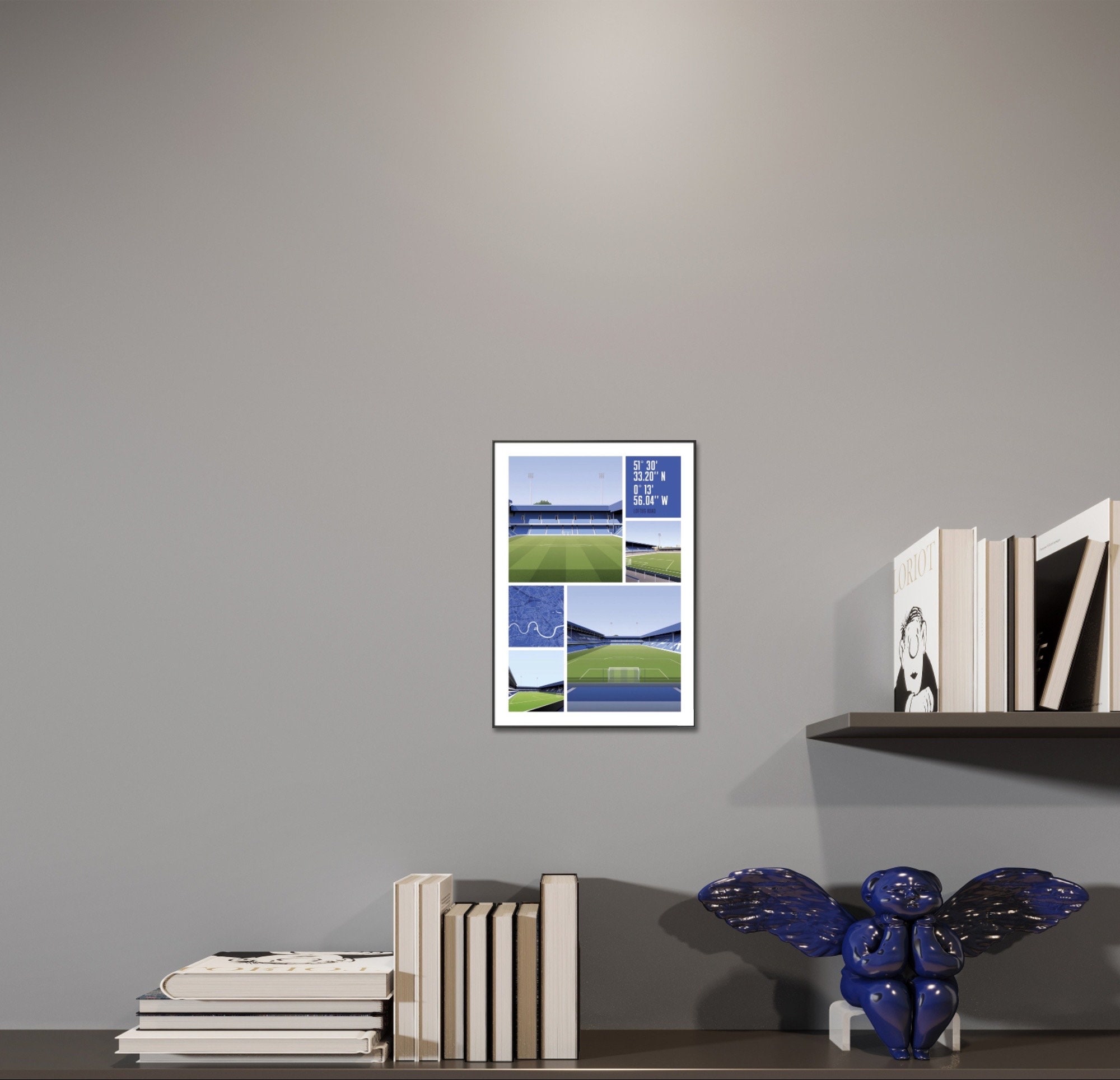 QPR Football Poster QPR Stadium Poster Loftus Road Stadium Print A4 ...