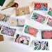 MINI Birth Flower Linocut Note Cards Set of 12 Colourful Flowers by ...