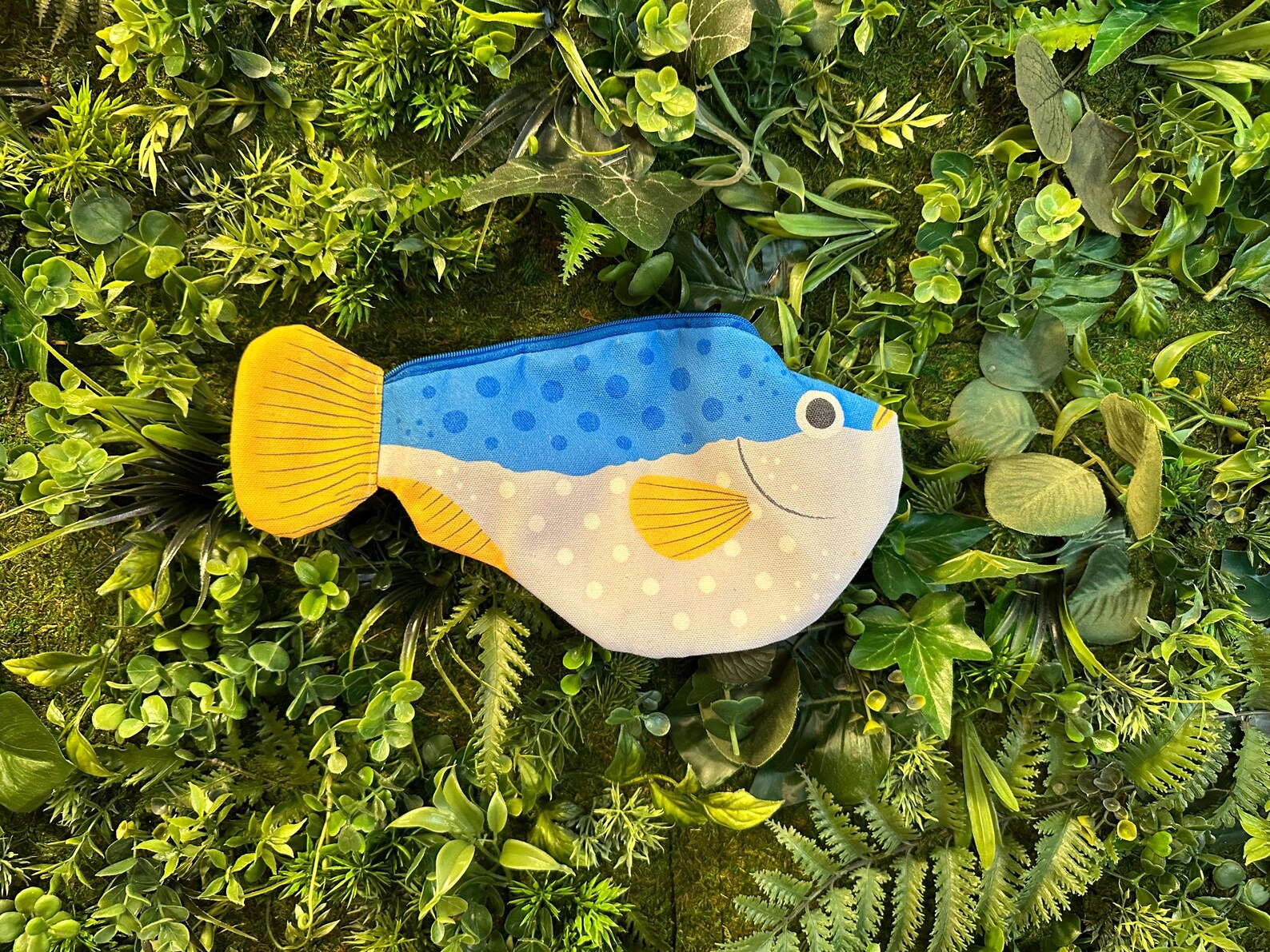 FISH Pencil Pouch Zippered Cosmetic Bag - Etsy