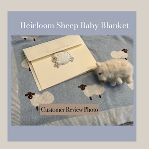 SHEEP LAMB Baby BLANKET, Lamb Heirloom Blanket and Cozy Soft Blanket ...