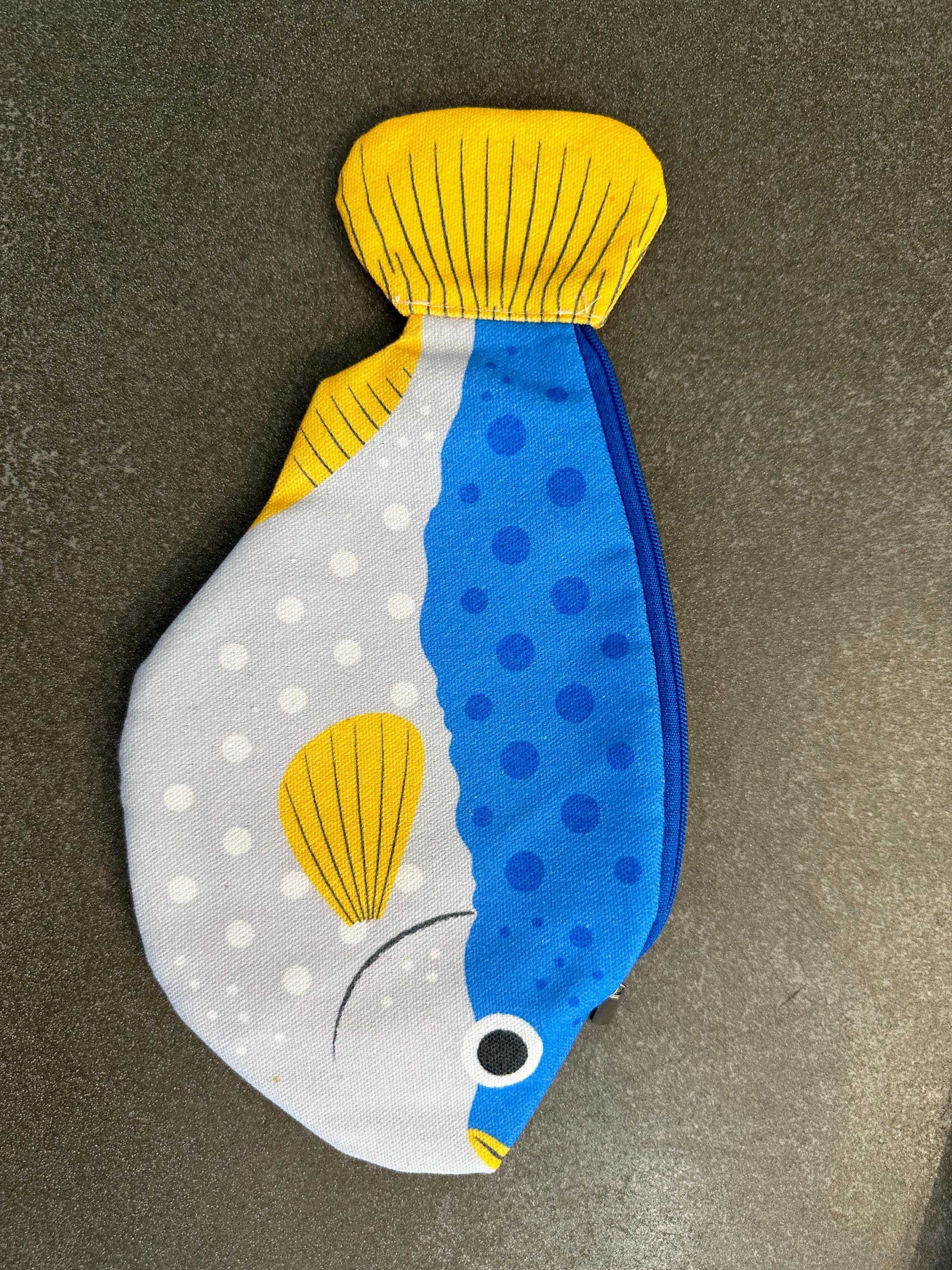 FISH Pencil Pouch Zippered Cosmetic Bag - Etsy