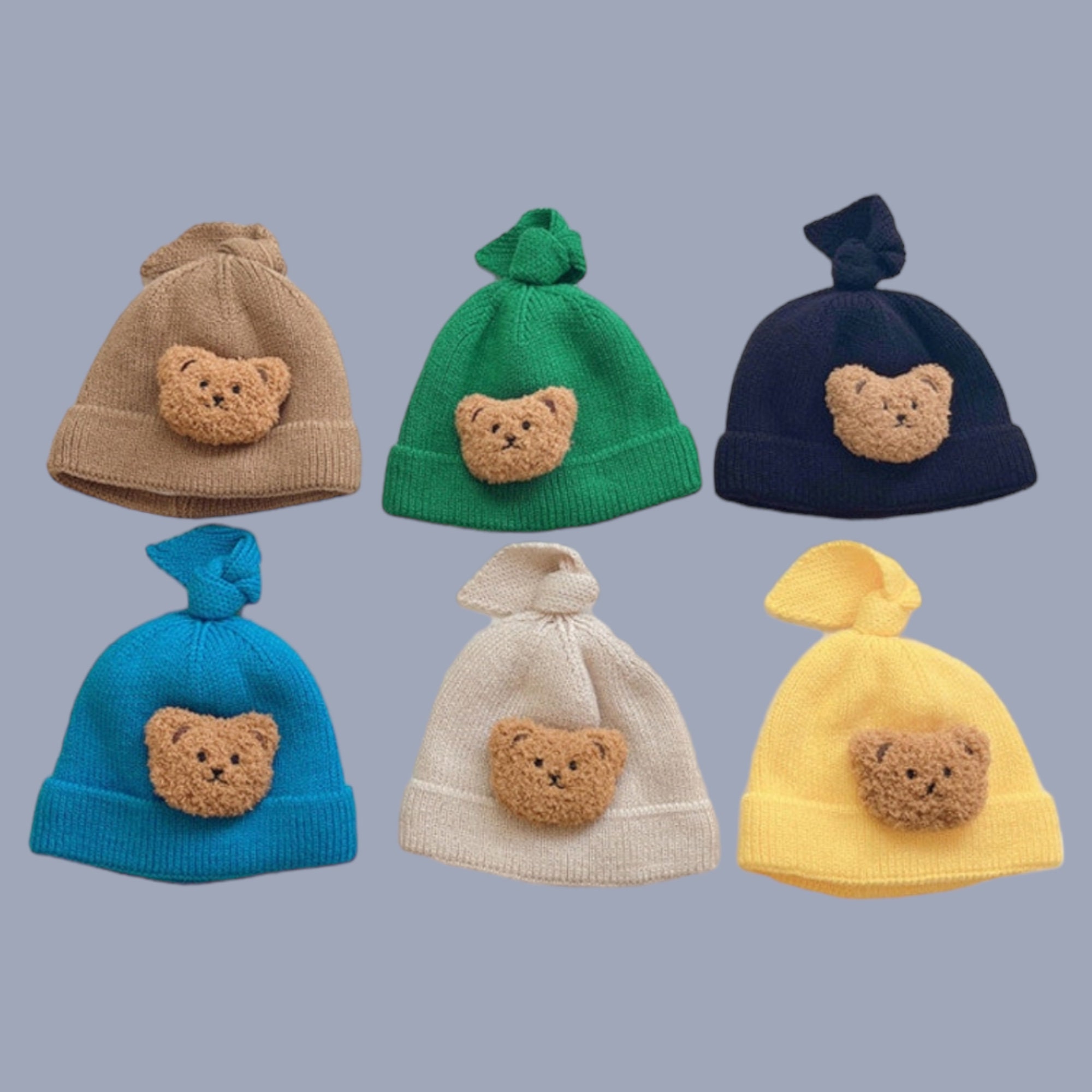 TEDDY BEAR Baby Beanie HAT for Ages Newborn-12m, Newborn Cap for Baby ...