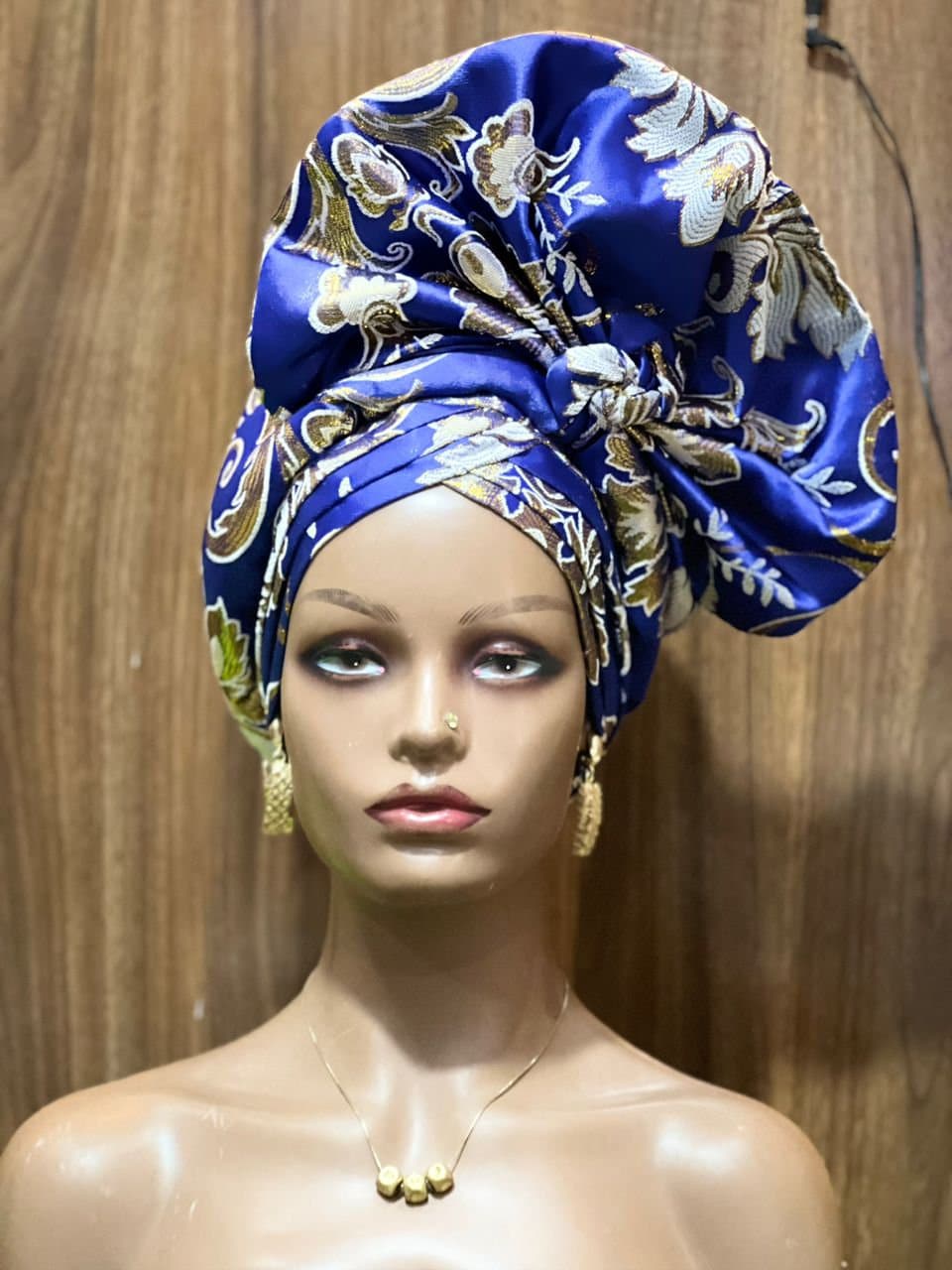 Autogele, Pre Styled Head Wrap, Pre Tied Turban, Elegant Turban, Auto ...