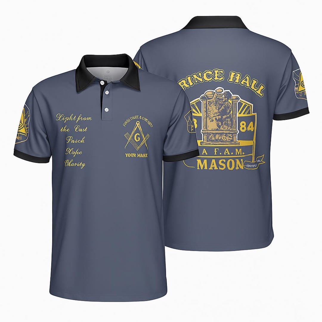 Custom Freemason Prince Hall 1784 PHA F&A 3D Aoppolo Shirt Size S-5XL ...