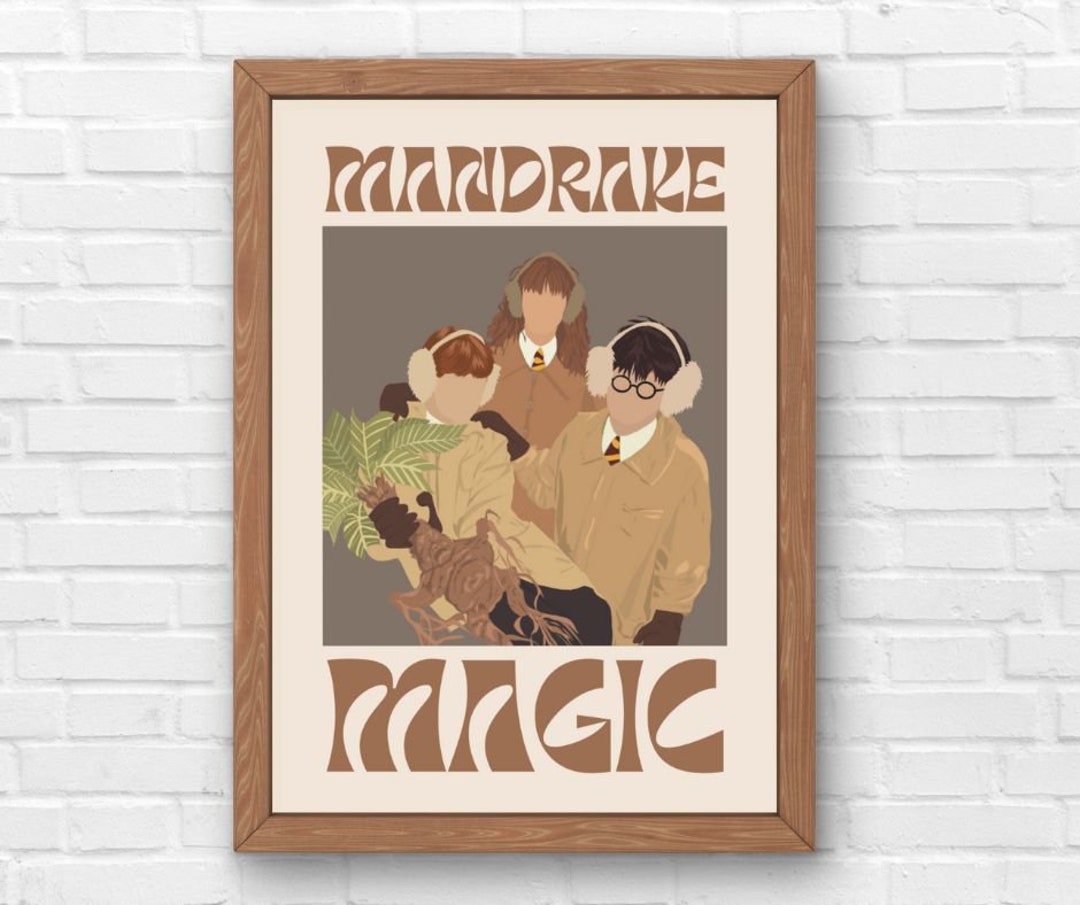 HP Poster Madrake Wall Art Printable Magical Wizarding School Prints HP ...