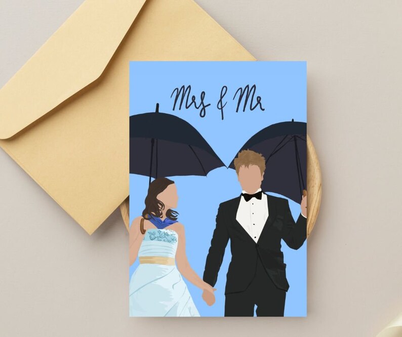 Gilmore Girls Wedding Card Rory and Logan Greeting Card You Jump I Jump ...