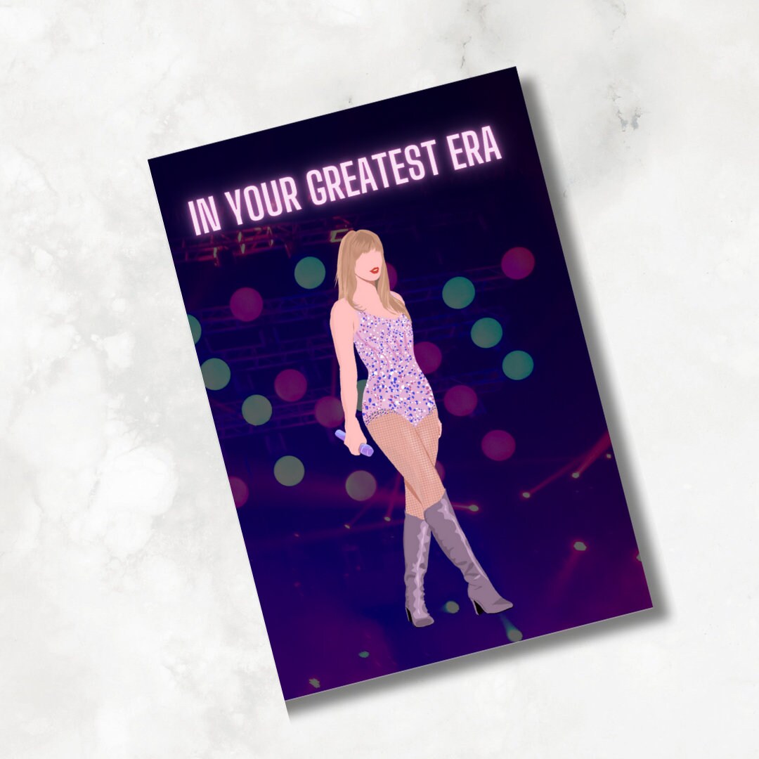 Taylor Birthday Card, Greatest Era, Swiftie Gift (PDF) - Etsy