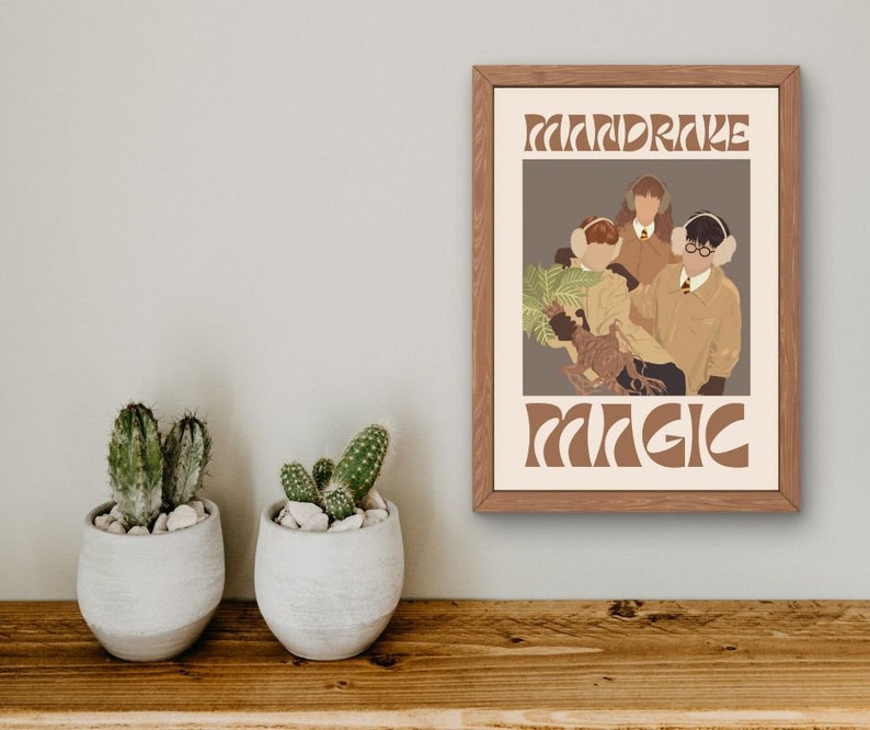 HP Poster Madrake Wall Art Printable Magical Wizarding School Prints HP ...