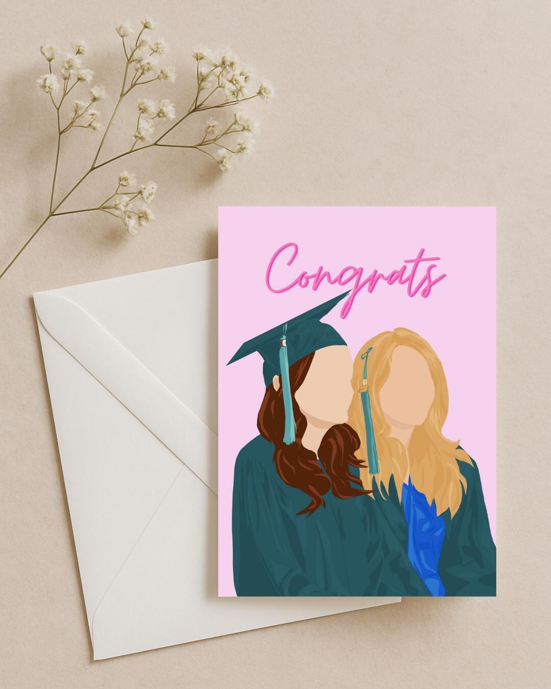 Gossip Girl Graduation Card: Blair & Serena Fan Gift - Etsy