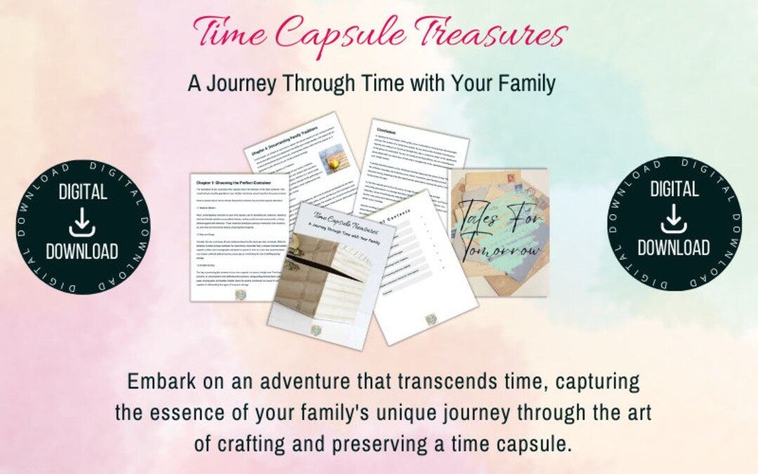 Time Capsule How To, Digital Download, Time Capsule Guide, Family ...