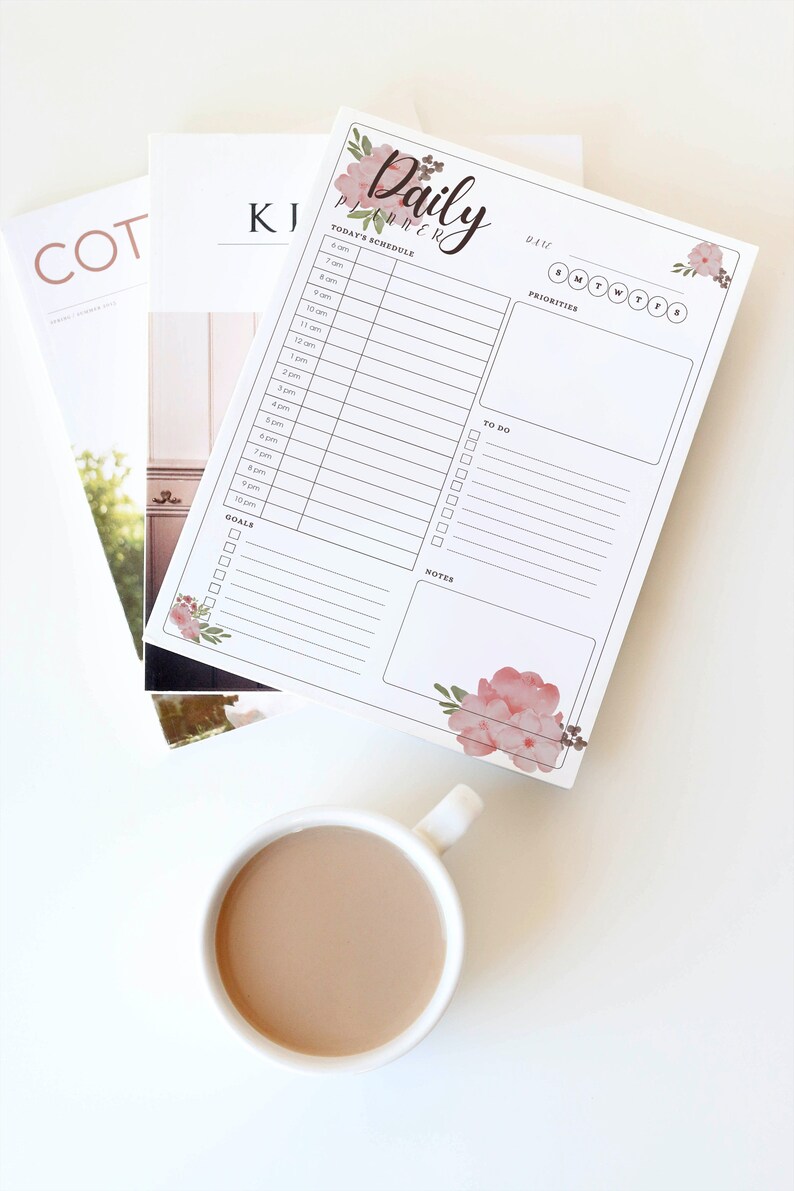 Daily to Do List Printable, Instant Download, Minimal Productivity ...