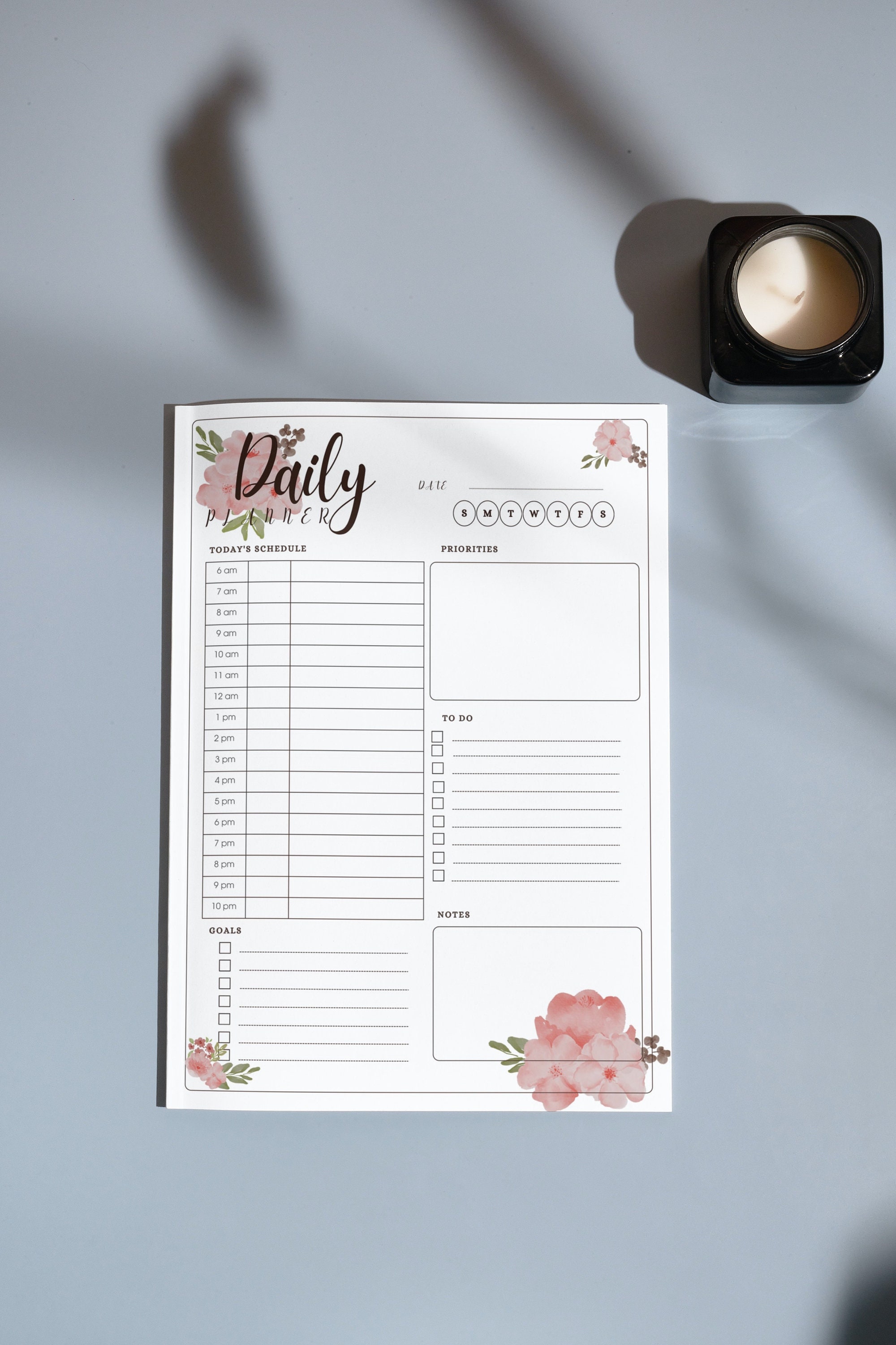 Daily to Do List Printable, Instant Download, Minimal Productivity ...