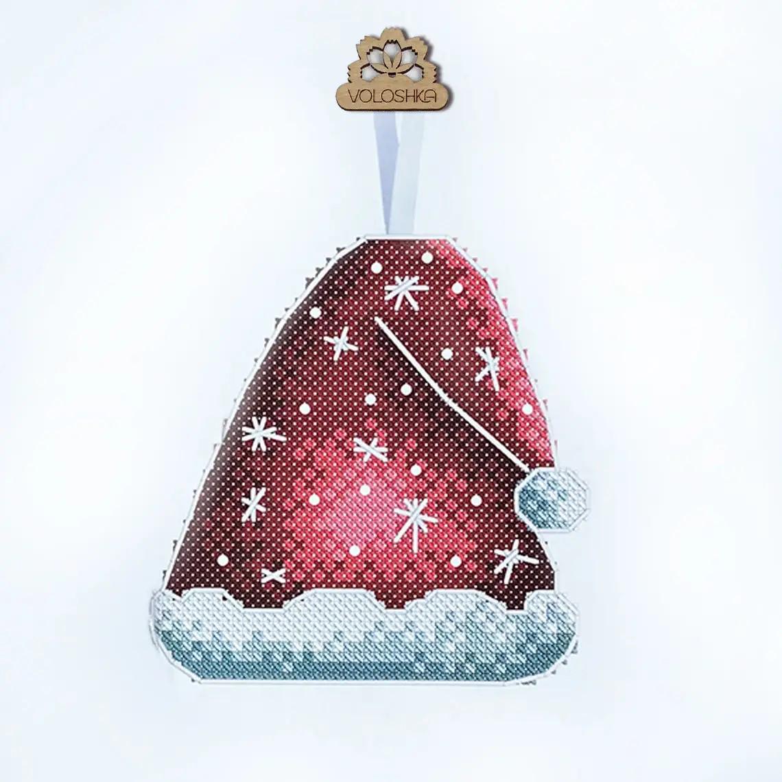 Santa Sleigh Ornament, Christmas Cross Stitch Kit, Reindeer Sleigh With ...