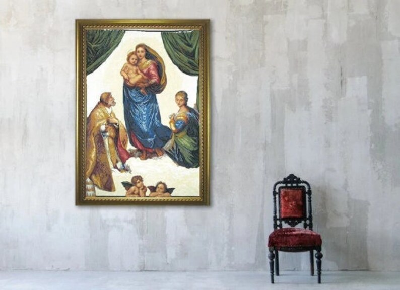DIY Sistine Madonna and Child Art, Religious Picture Craft Kit, Jesus ...