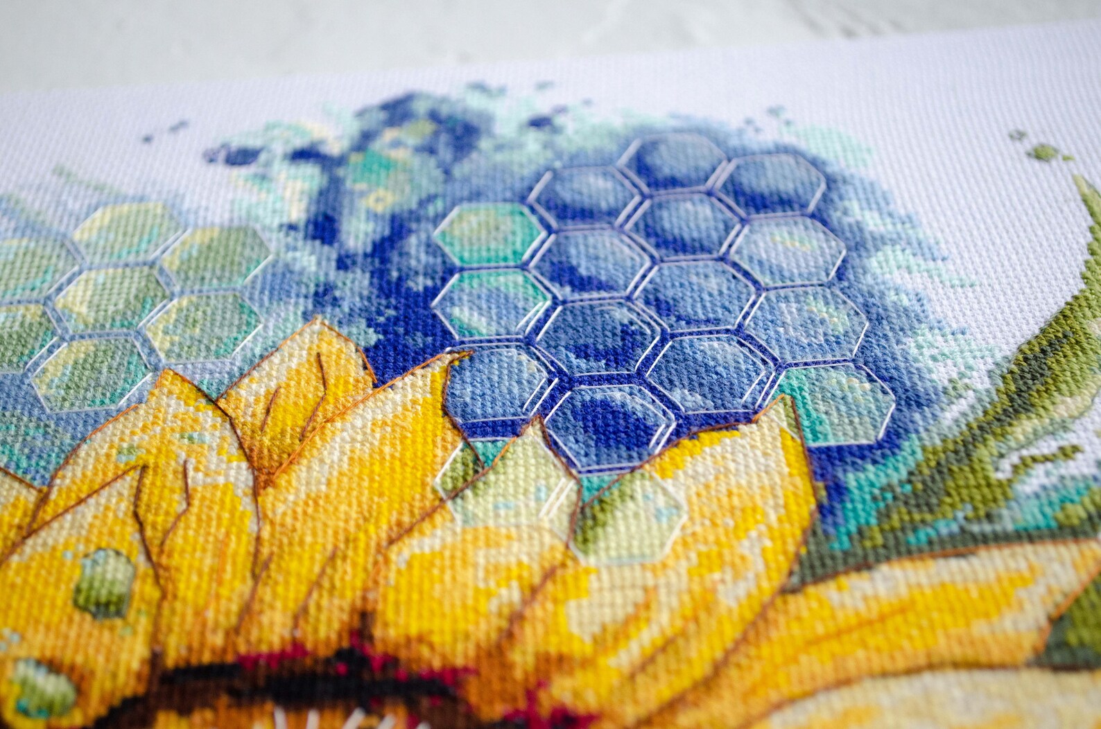 Sunflower Cross Stitch Kit, Summer Flower X-stitch Pattern, DIY ...