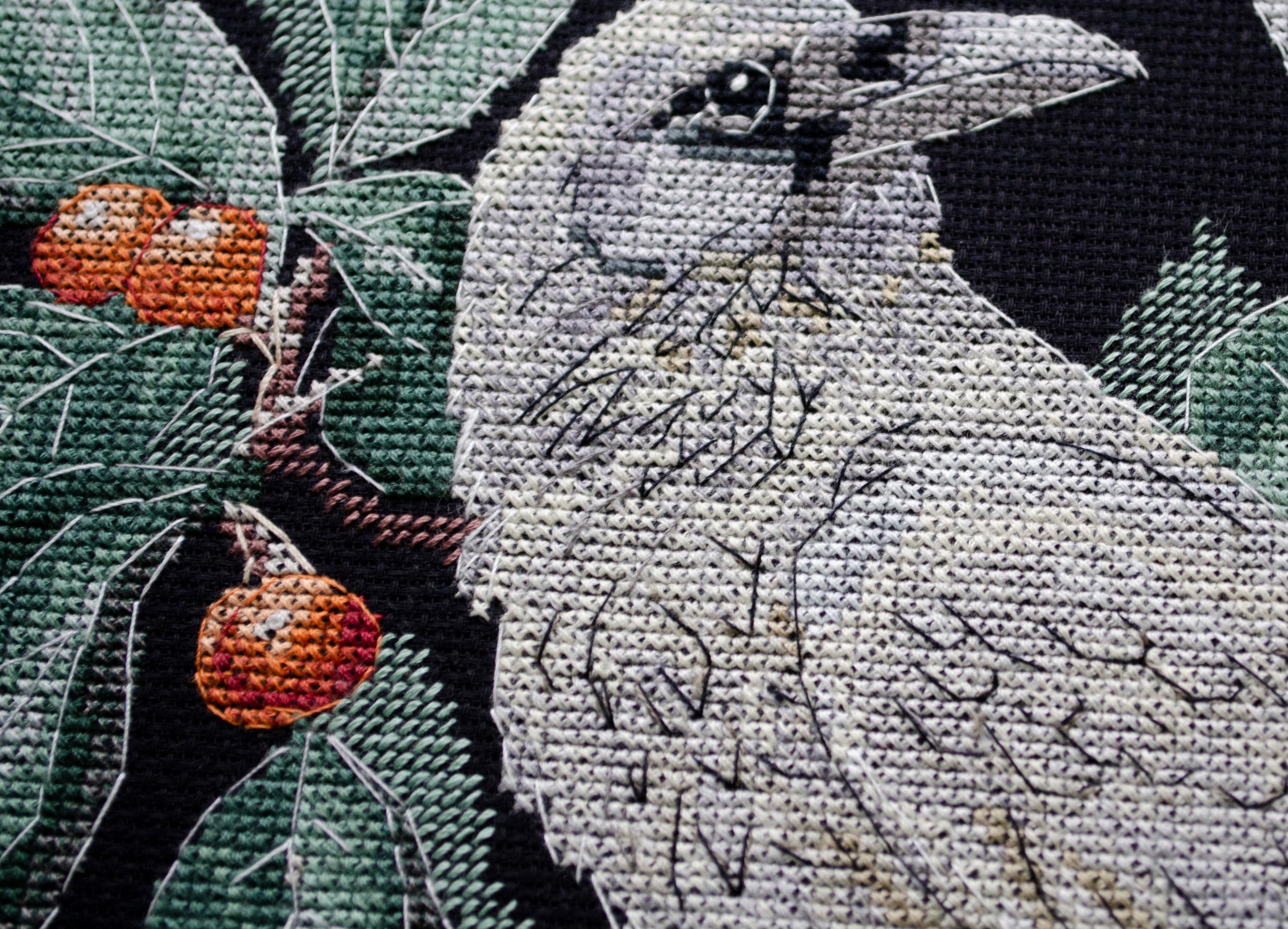 Fabric Ravens Gothic Raven Ornament - Cross Stitch Pattern – Harp Seal ...
