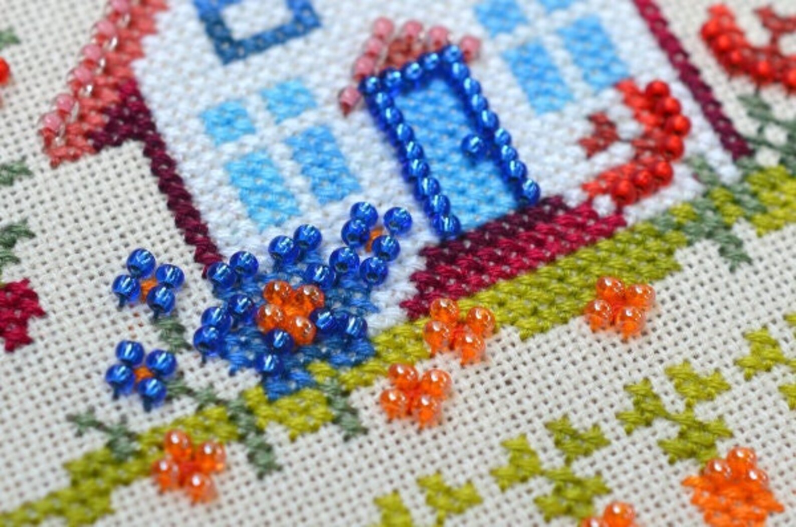 Vegetable Garden Sampler Cross Stitch Kit, Country Cottage Needlework ...