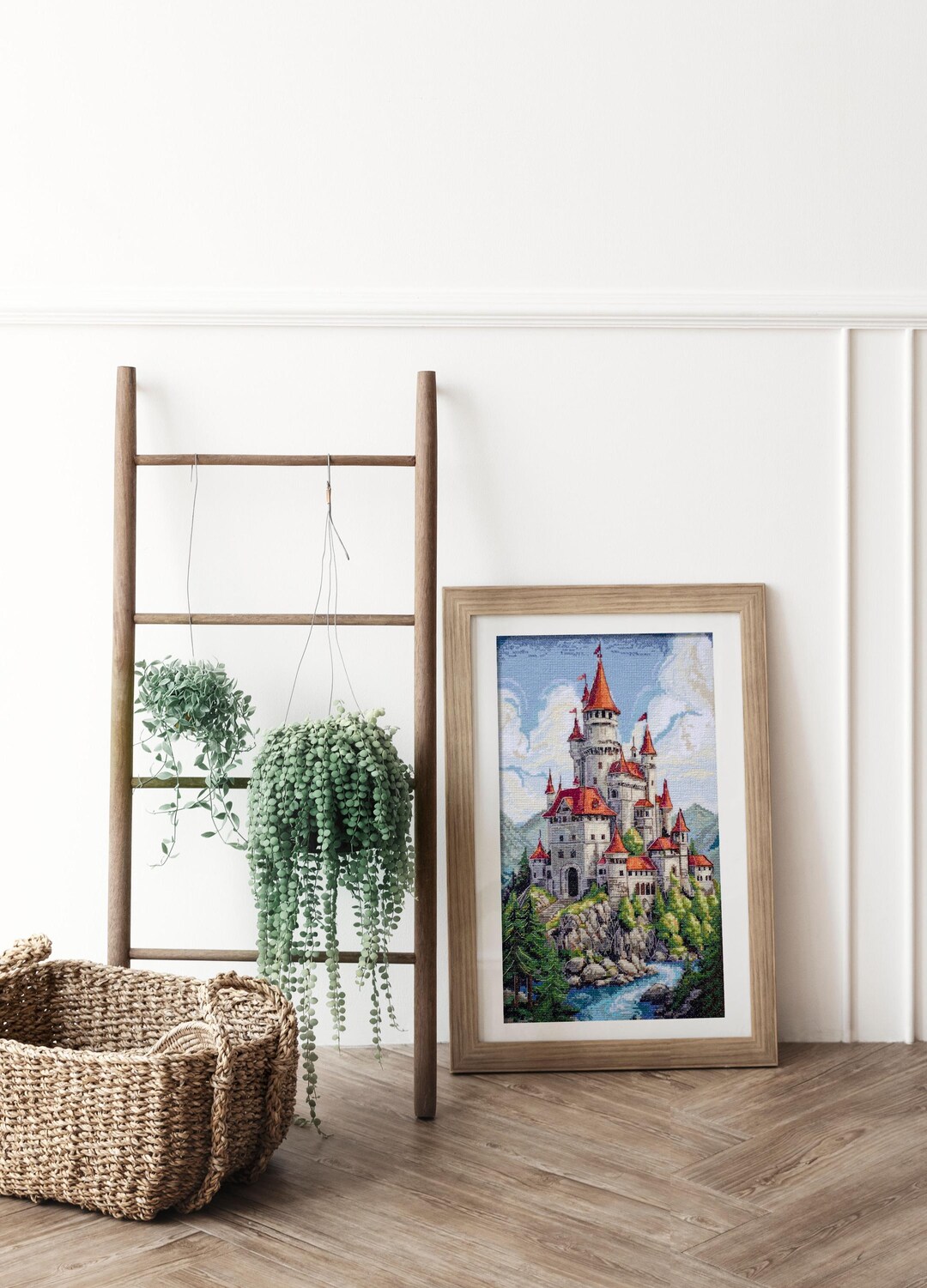 Fairy Tale Castle Cross Stitch Kit, Fantasy Book X-stitch Pattern ...