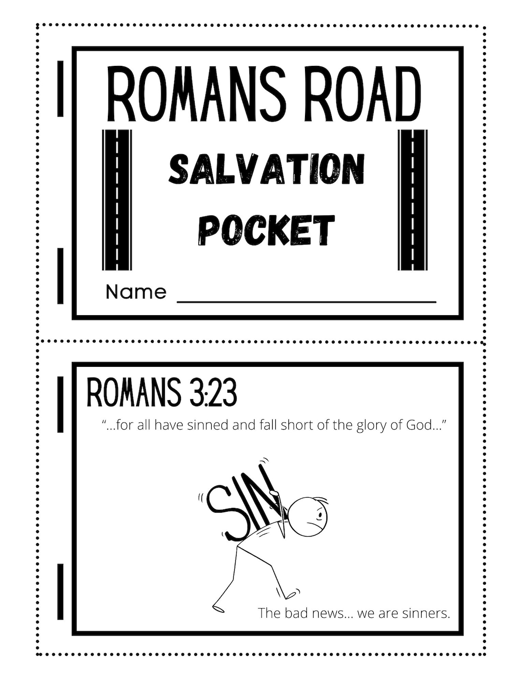 Romans Road: Faith Sharing Tool for Kids - Etsy