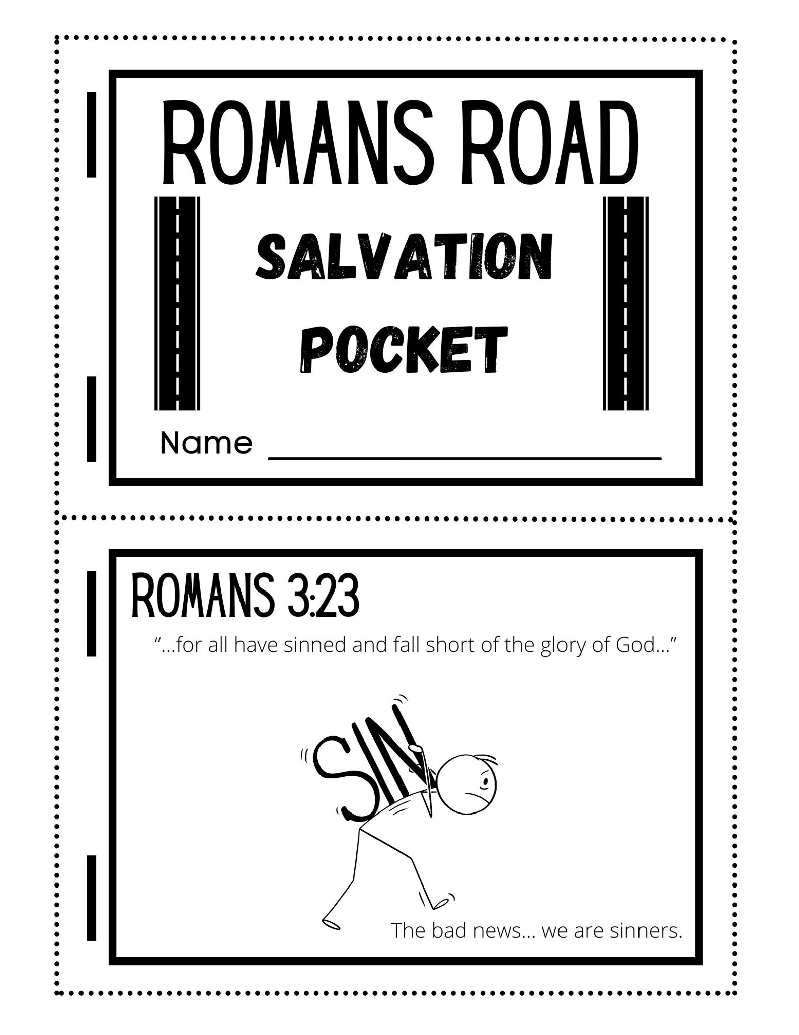 Romans Road: Faith Sharing Tool for Kids - Etsy