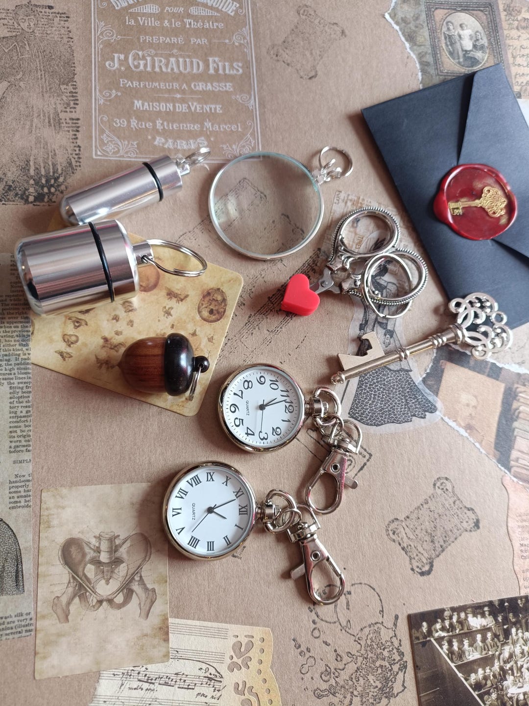 Chatelaine Tools Set: Matron's Favourites! - a Set of 7 Victorian ...