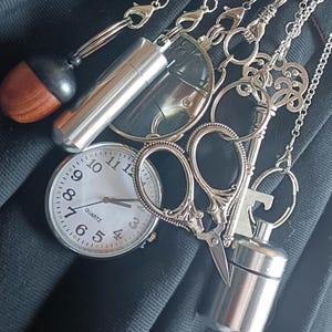 Chatelaine Tools Set: Matron's Favourites! - a Set of 7 Victorian ...