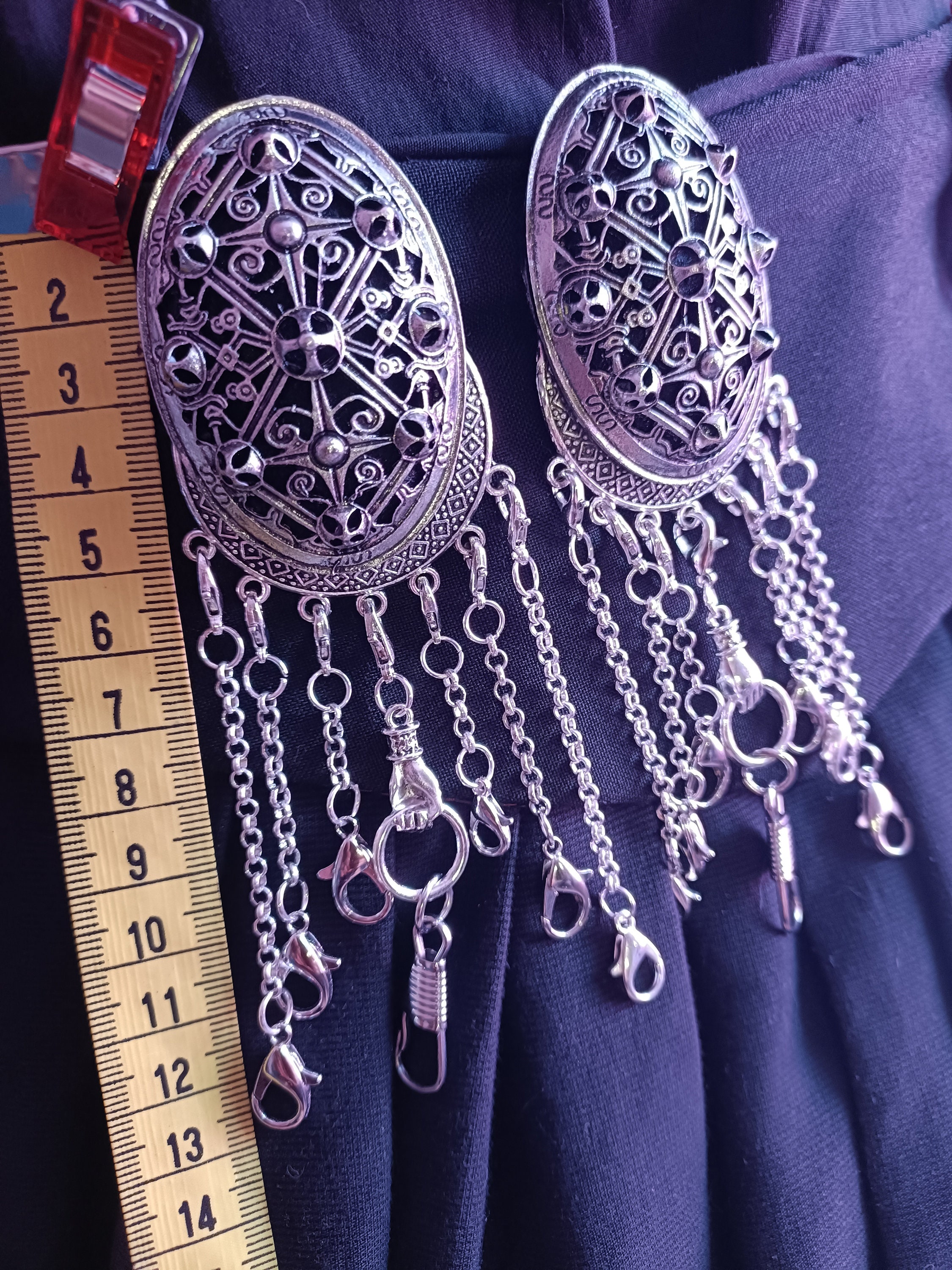 Victorian Inspired Matron Chatelaine With 7 Chains. - Etsy