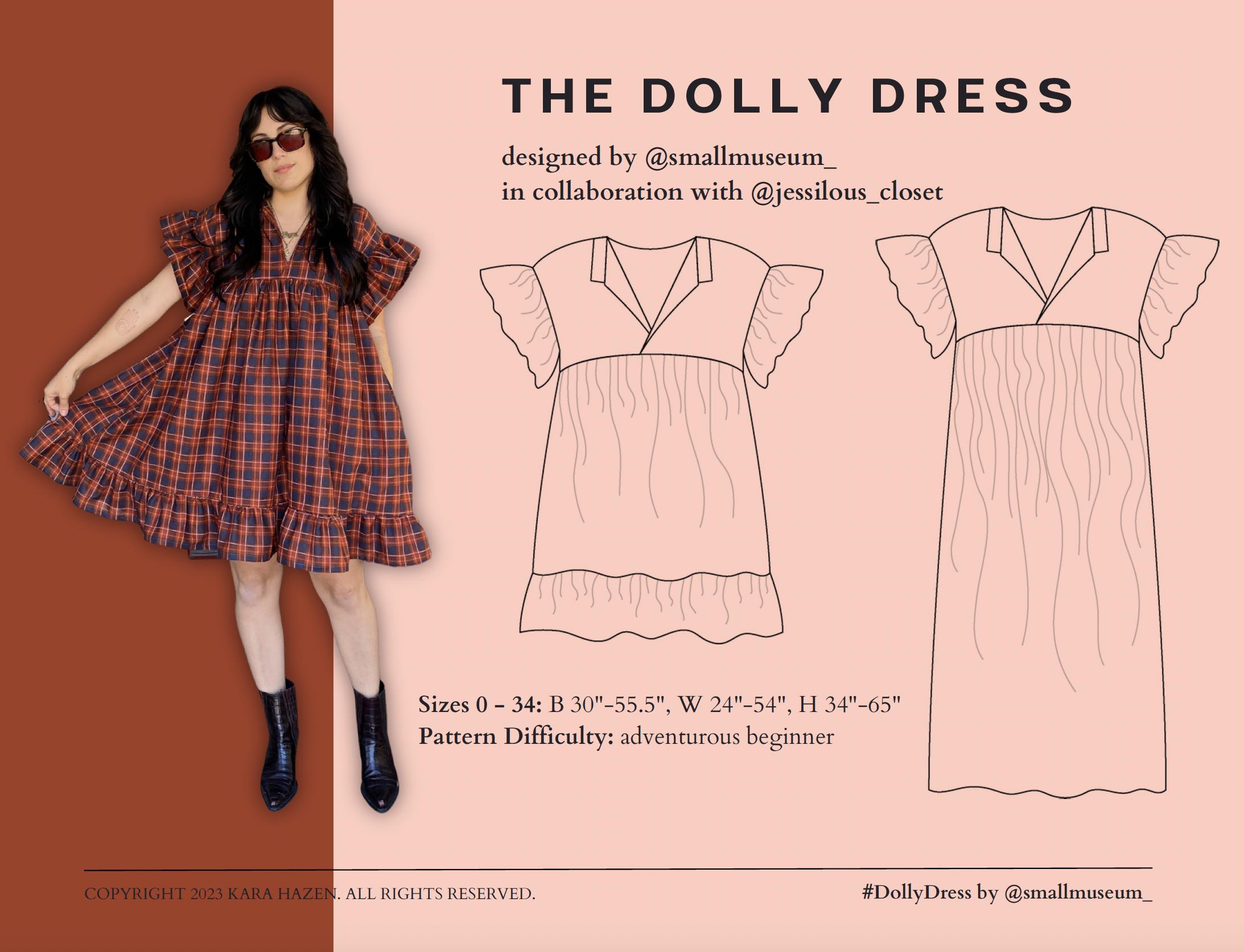 Dolly Dress PDF Size Inclusive Sewing Pattern - Etsy