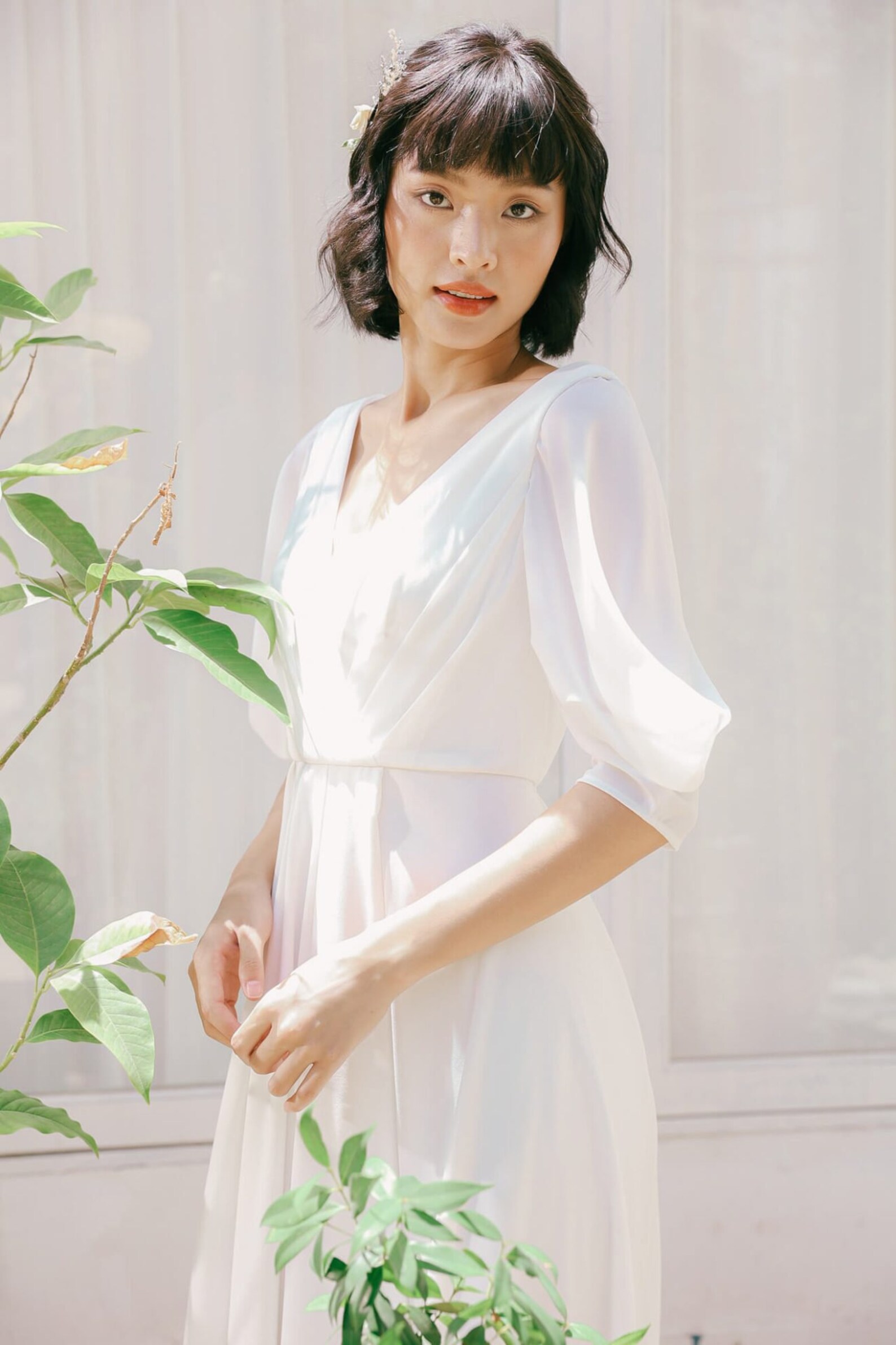 Simple Wedding Dress Modest Wedding Dress Minimalist Wedding Dress ...