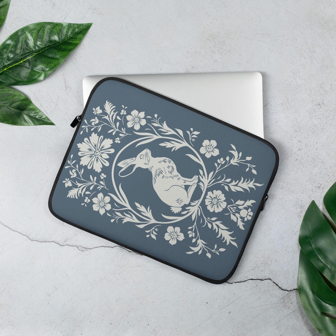 Vintage Inspired Rabbit Computer Bag, Bohemian Tablet Cover, Nature ...