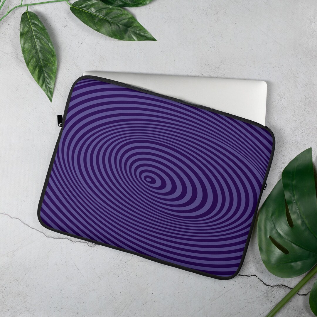 Concentric Pattern Laptop Cover, Neoprene MacBook Sleeve for Artists - Etsy