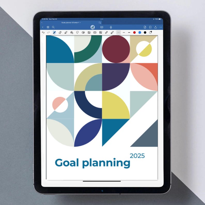 2025 Goal Planner Printable, Goal Setting Templates, Yearly, Monthly ...