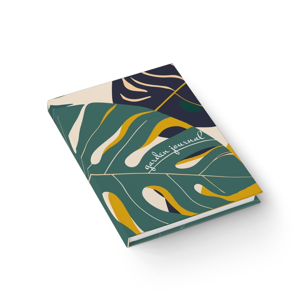 Tropical Monstera Leaf Notebook, Hardcover Botanical Journal, Gift for ...