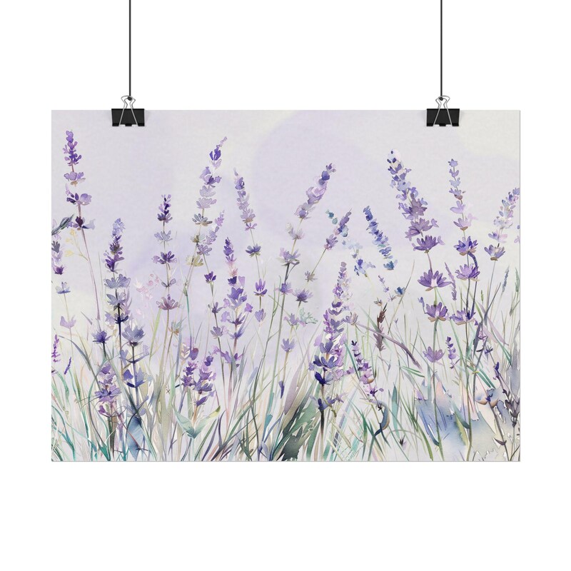 Lavender Print - Etsy