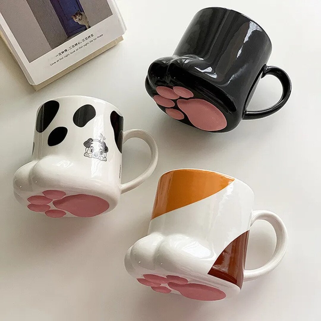 Cute Cat Claw Ceramic Coffee Cup - Etsy UK