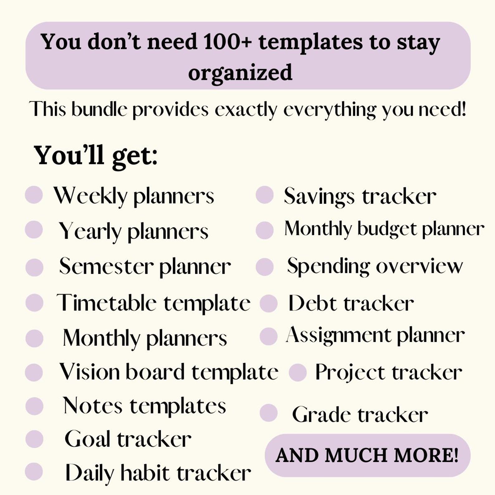 College Planner, Student Planner, Digital Academic Planner, Study ...