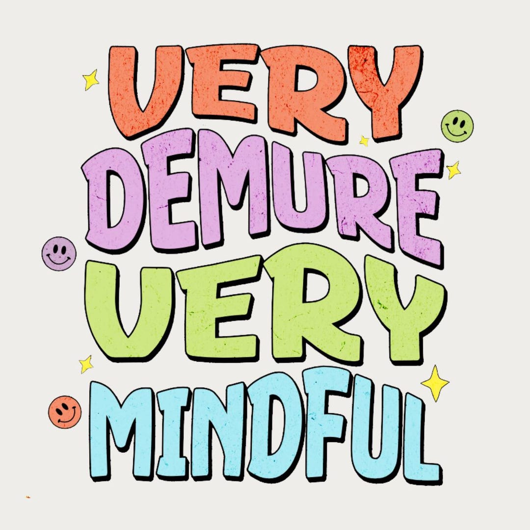 Very Demure Svg Very Mindful Very Cutesy Svg Gen Z Trendy Svg Funny Svg ...