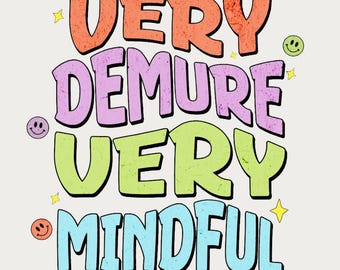 Very Demure Svg Very Mindful Very Cutesy Svg Gen Z Trendy Svg Funny Svg ...