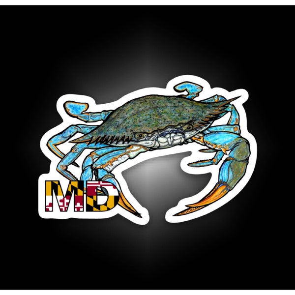 Maryland Crab Decal - Etsy