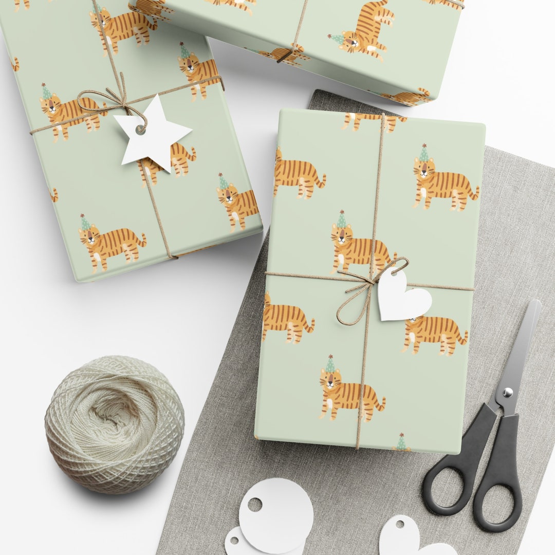 Tiger Wrapping Paper - Etsy