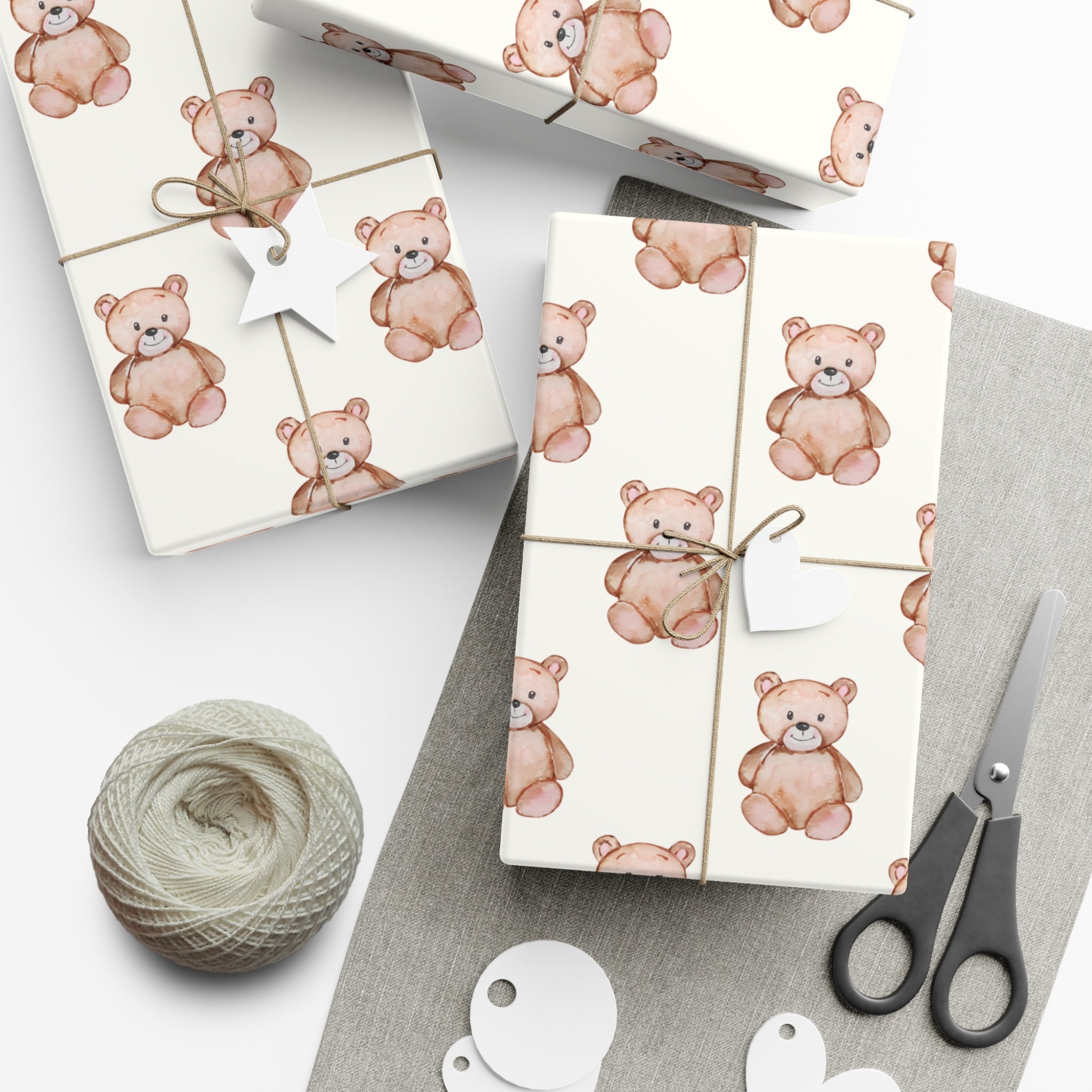 Teddy Bear Wrapping Paper - Etsy
