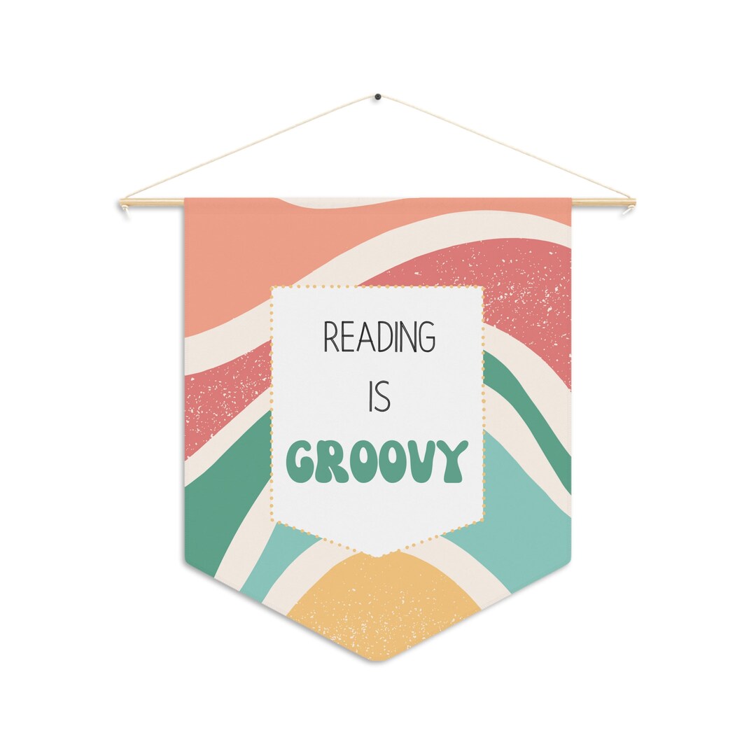 Playroom Banner | Reading is Groovy for Kids Play Area | Multi 1 - Etsy