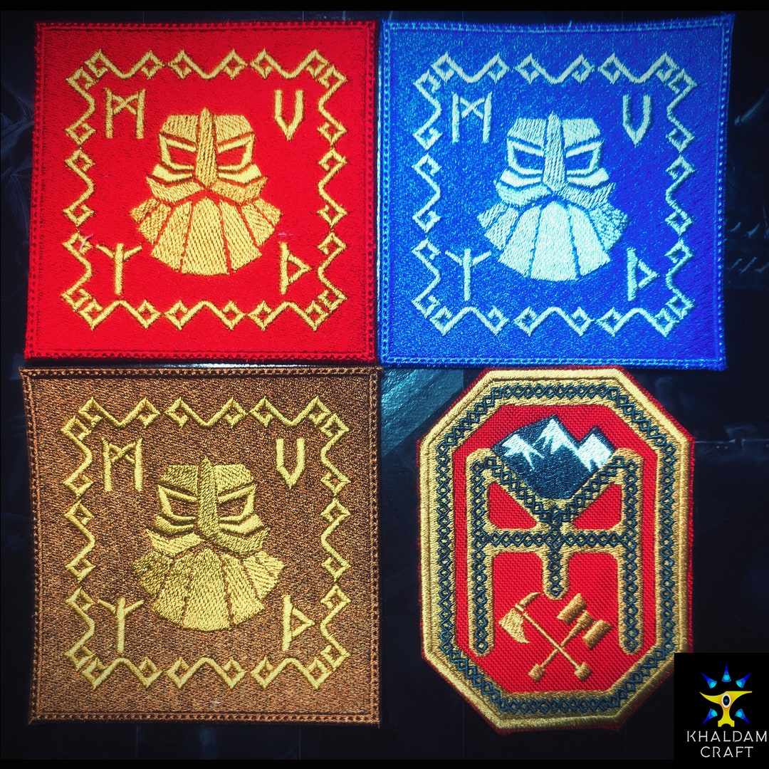 Dwarf Patch, Khazad, Dawi, Casari, Naugrim, Dwarish Runes, Dwemer ...