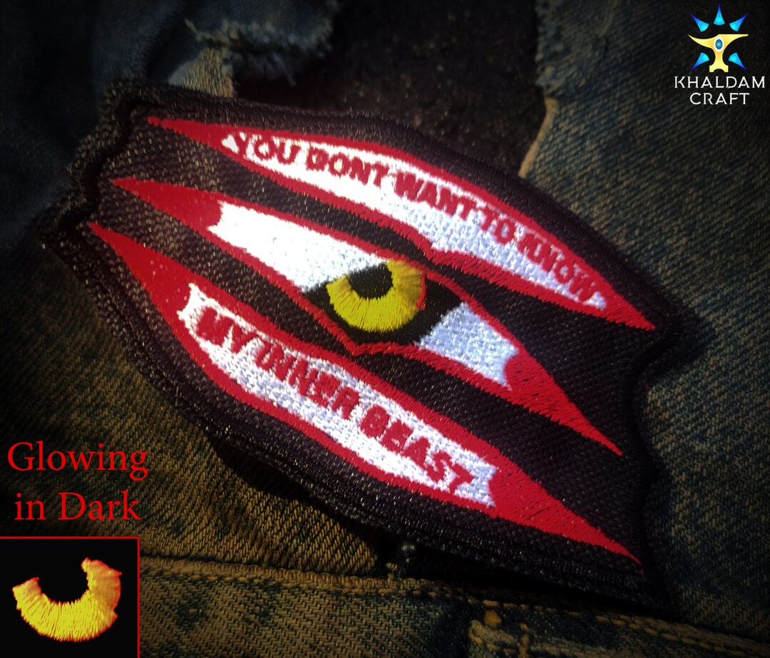 You Dont Want to Know My Inner Beast Patch, Beast Mode on Patch, Wolf ...