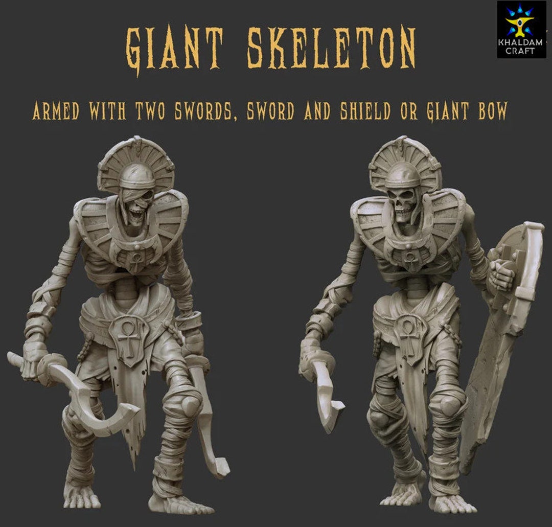 Skeleton Giant Unit, Skeleton Big Boy, Big Bone Smash, Miniature Proxy ...
