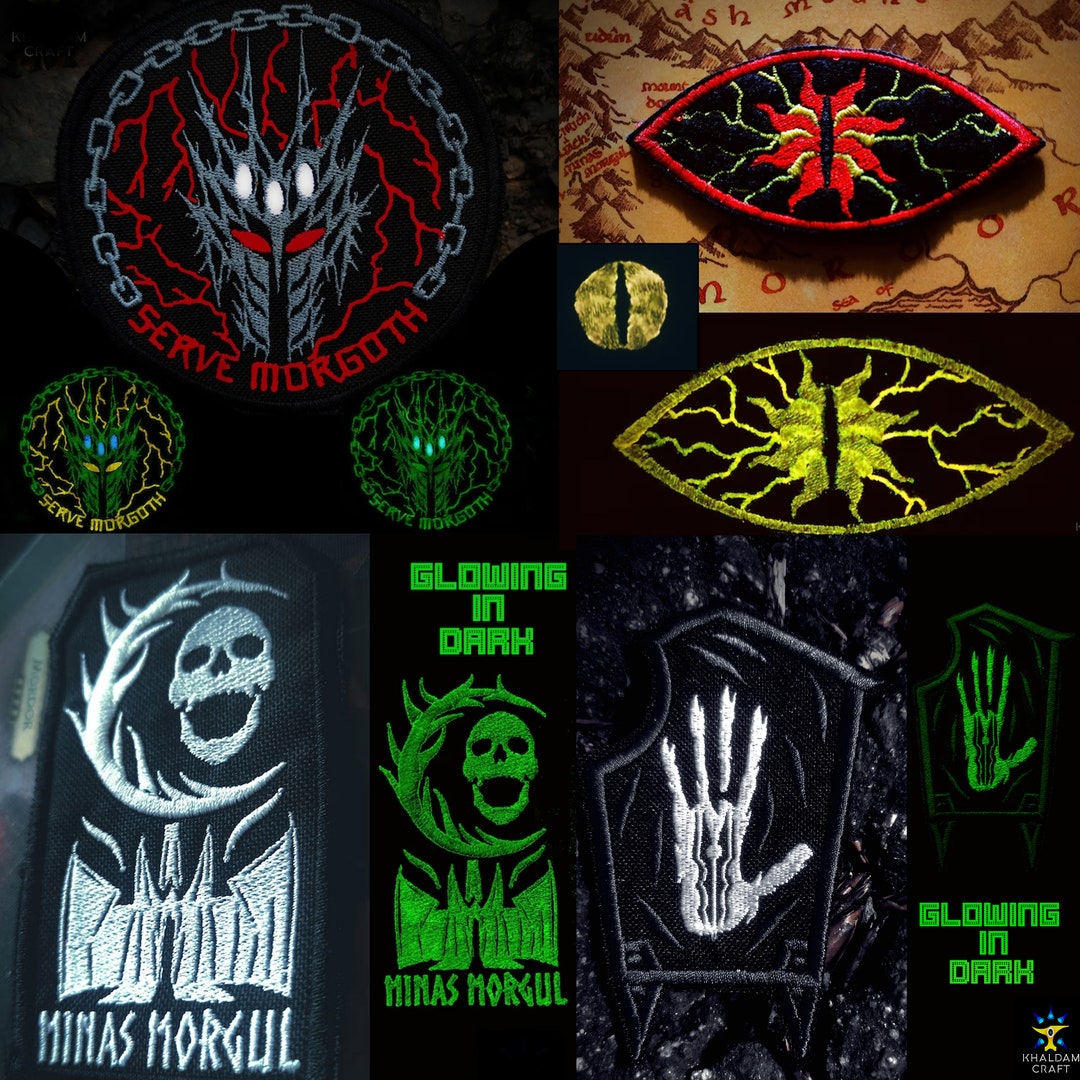 Evil Faction Lotr Patches, Serve Morgoth, White Hand, Uruk Isen Gard ...